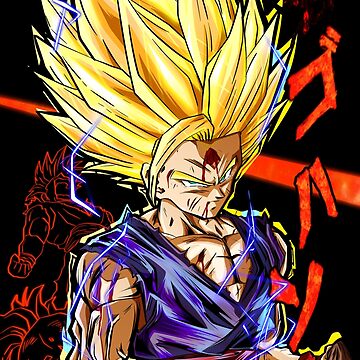 "Teen gohan ssj2" Sticker for Sale by Modafocaink | Redbubble