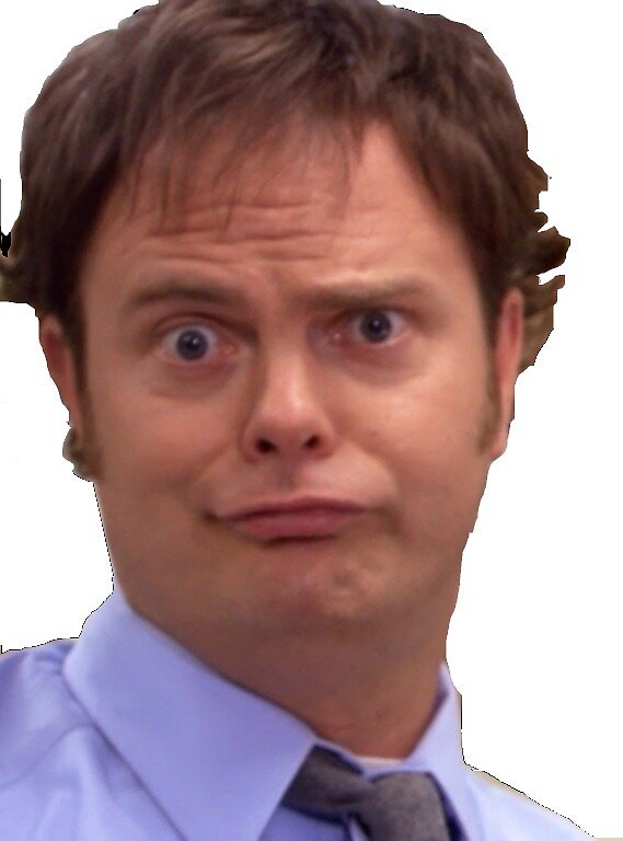 "Dwight/Jim Face" by elephantc123 | Redbubble