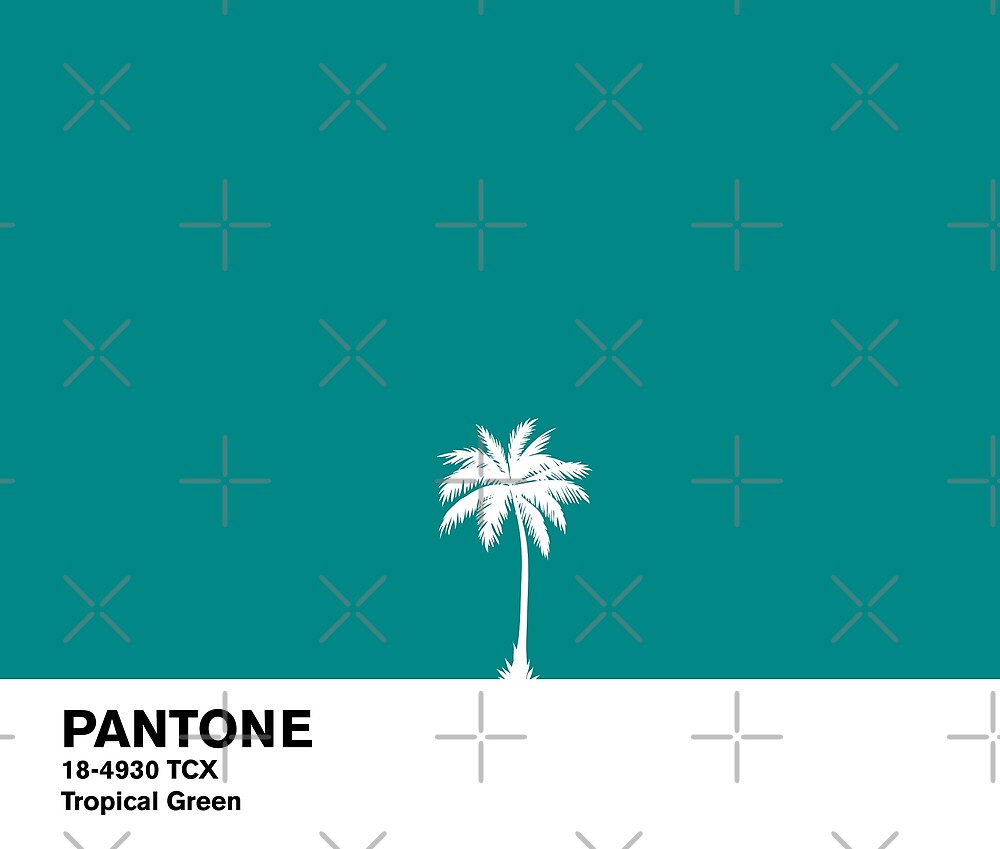 "Tropical Green Pantone" by coverinlove | Redbubble