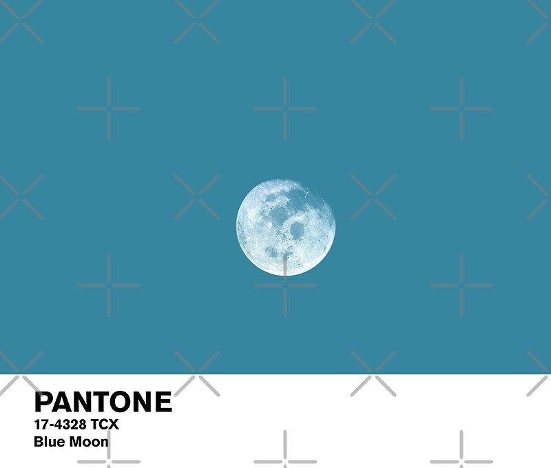 "Blue Moon Pantone" by coverinlove | Redbubble