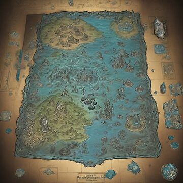 "Underwater World Map Dungeon Battle" Poster for Sale by Yellowriversss ...