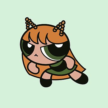 "NewJeans Haerin Powerpuff #2" Sticker for Sale by good goodies | Redbubble