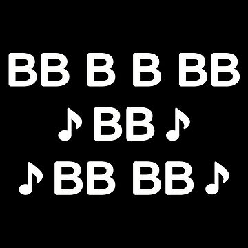 "BB" Sticker for Sale by Etakeh | Redbubble