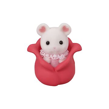 "baby mouse in rose calico critter" Sticker for Sale by purpletooths ...