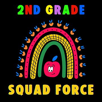 "2nd Grade Squad Force" Sticker for Sale by RRSD-Xpressions | Redbubble