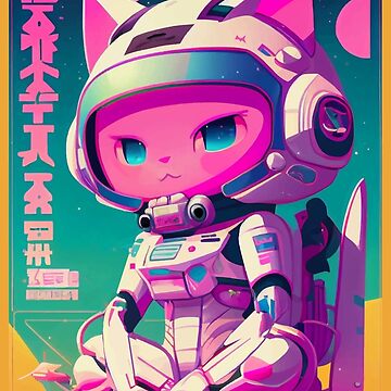 "Vintage Anime Cat | Quality Retro Anime Origin Design | Chibi Kawaii ...