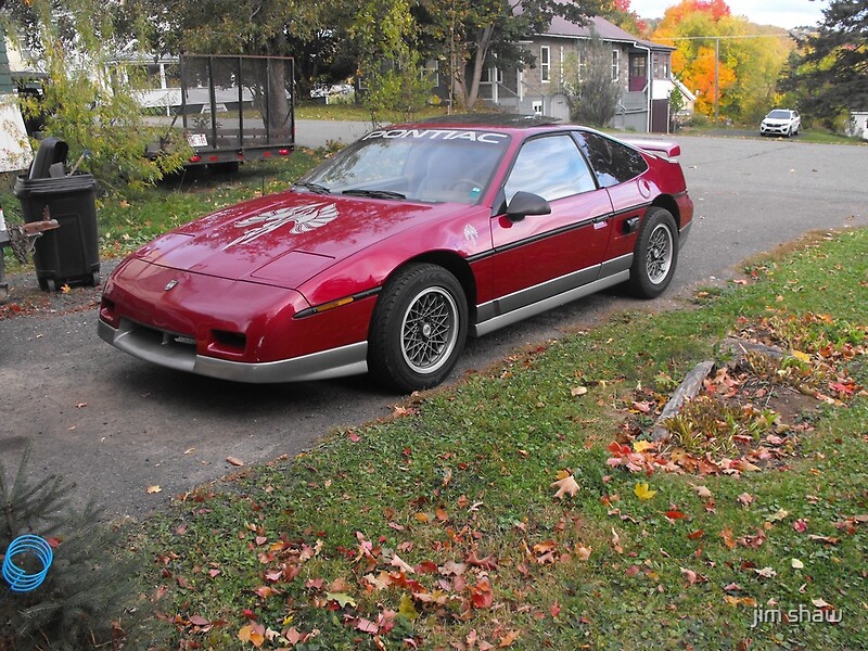 "87 Pontiac Fiero GT" by jim shaw | Redbubble