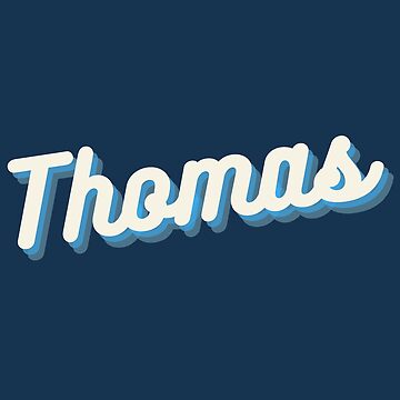 "Thomas Name" Sticker for Sale by ArtCraftLab | Redbubble
