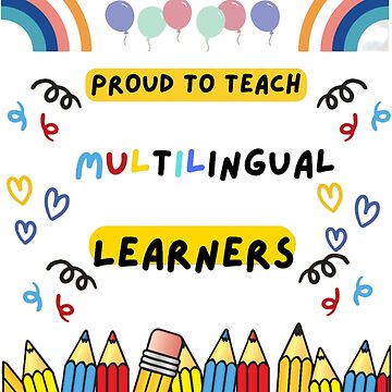 "Proud To Teach Multilingual Learner Teacher " Sticker for Sale by ...