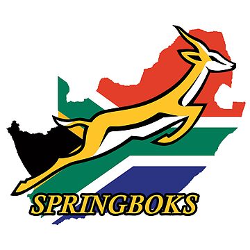 "Springbok South Africa Rugby" Sticker by DELAVdesign | Redbubble