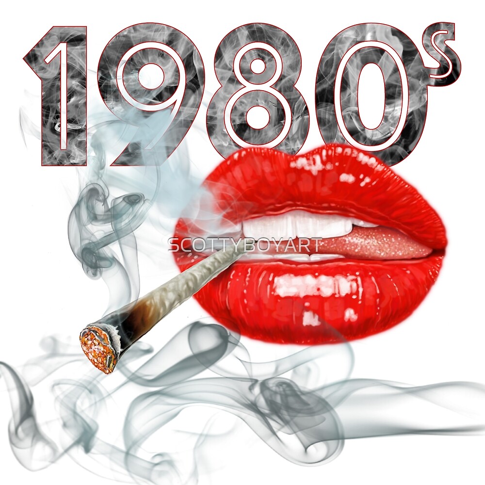 "1980s LIPS" by SCOTTYBOYART | Redbubble