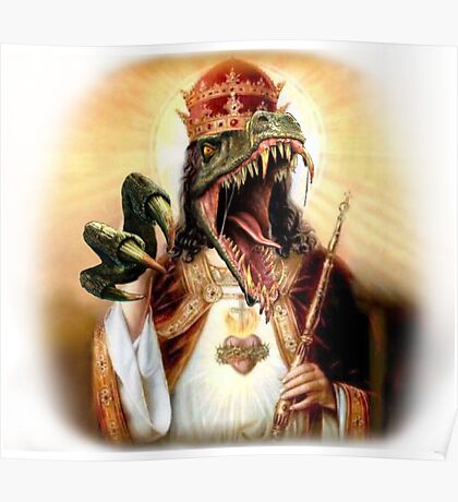 Raptor Jesus: Posters | Redbubble