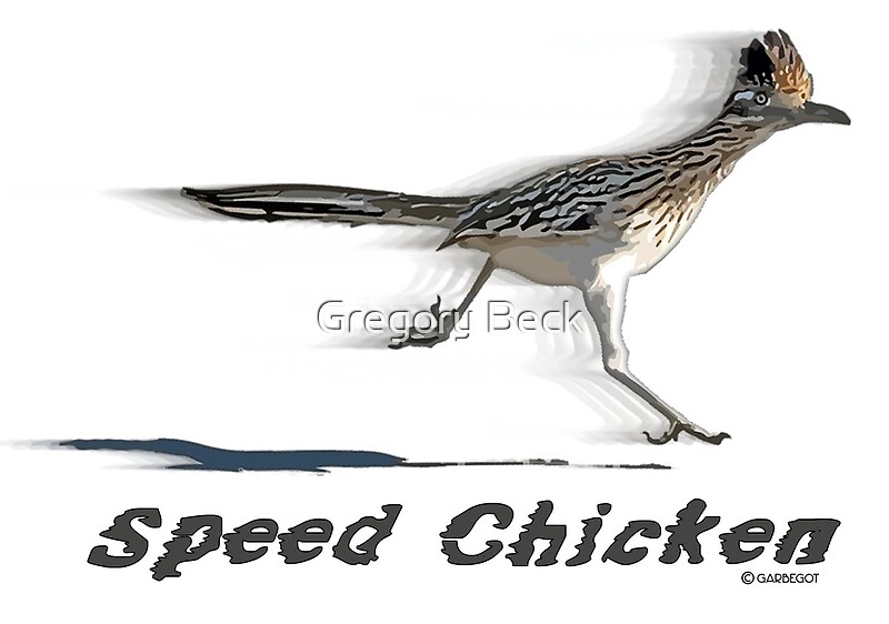 "Speed Chicken" by Gregory Beck | Redbubble