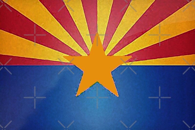 "Arizona Fancy Flag" by Havocgirl | Redbubble