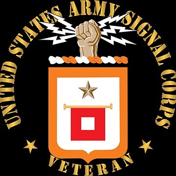 Poster for Sale mit "Armee - Veteran des US Army Signal Corps mit ...