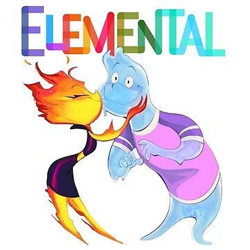 "Elemental - Wade & Ember " Poster for Sale by thesocialcactus | Redbubble