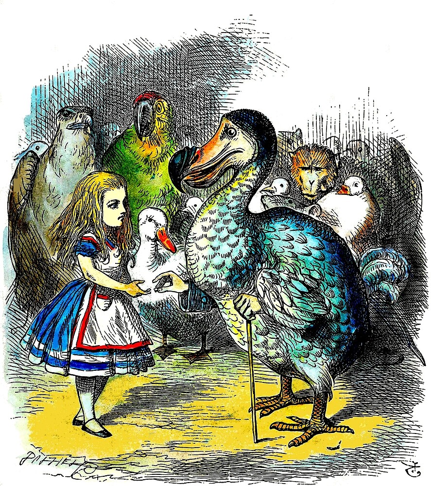 "ALICE IN WONDERLAND : Giving Dodo Bird The Thimble Print" by ...