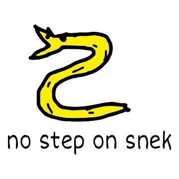 "no step on snek" Sticker for Sale by dayanadezwita | Redbubble