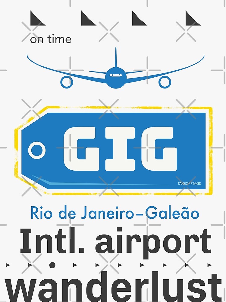 "GIG Rio de Janeiro-Galeao airport " by airportstickers K. G. | Redbubble