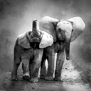 "Digital art from the African Bush, Zambia, Luangwa Valley. Baby ...