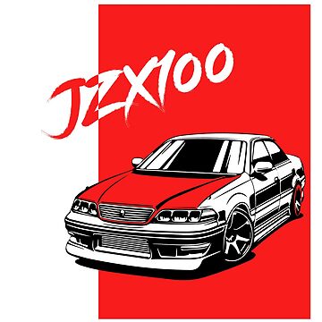 "Chaser JZX100 T-shirt, Sticker" Sticker for Sale by vikyky | Redbubble