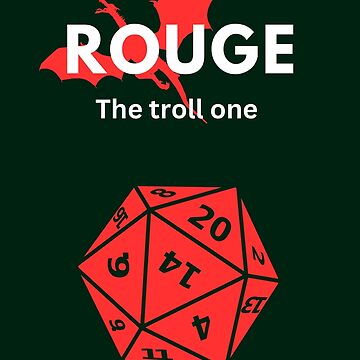 "Rouge Character Create Dice Stats" Poster for Sale by Yellowriversss ...