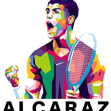"Carlos Alcaraz illustration, carlos alcaraz,tennis,winner,champion ...