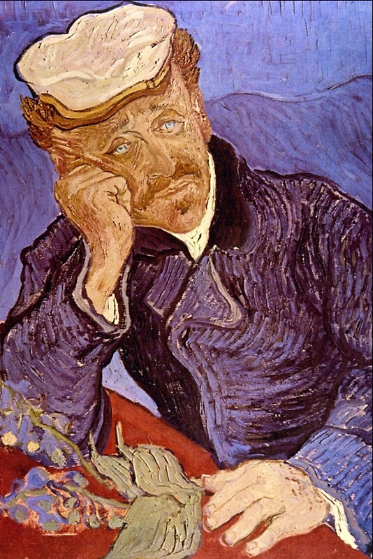 "'Portrait of Dr. Gatchet' by Vincent Van Gogh (Reproduction)" by ...