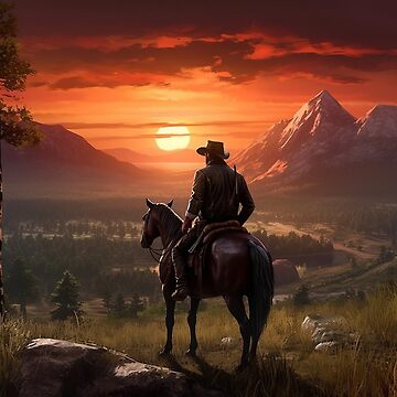 "red dead redemption 2" Sticker for Sale by lindaschalle | Redbubble