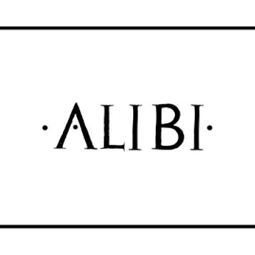 "Alibi" Sticker for Sale by turquoisethings | Redbubble