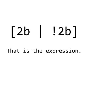 "Software Engineer - RegEx "2b or not 2b" pun" Essential T-Shirt for ...