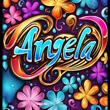 "Angela name" Sticker for Sale by duhnnae | Redbubble