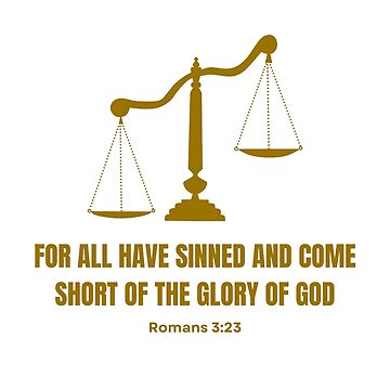 "All have sinned" Sticker for Sale by GospelWork | Redbubble