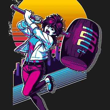 "City Hunter Kaori Makimura Retrowave" Sticker by MeinolfHell | Redbubble