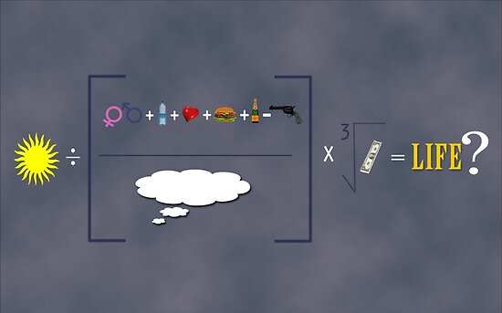 "Equation of Life Poster" Posters by beaufromage | Redbubble