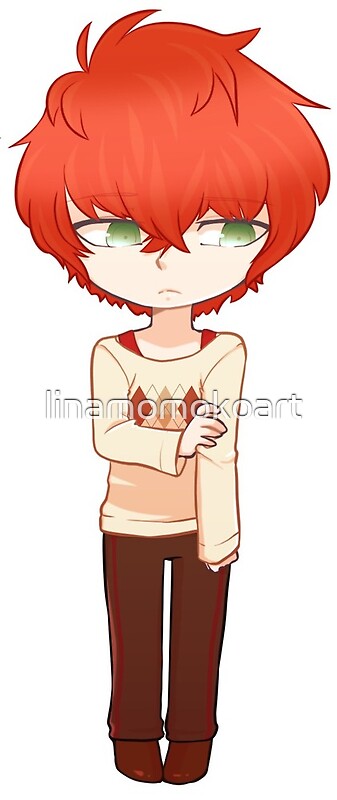 "Mystic Messenger Chibi | Saeran Secret end" by linamomokoart | Redbubble