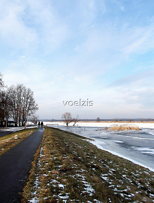 "The Oder dam, direction Baltic Sea" by voelzis | Redbubble