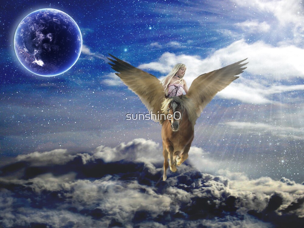 "Riding the Pegasus" by sunshine0 | Redbubble