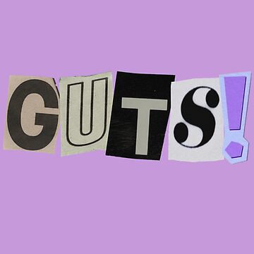 "GUTS!" Sticker for Sale by aestheticsunn | Redbubble