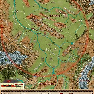 "The Kingdom of Tarsh - a Gloranthan Map" Poster for Sale by Sbrayarts ...