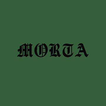 "Morta Old English Gothic Text Vampire Black" Sticker for Sale by ...