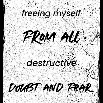 "Positive Affirmations: Freeing Myself (Minimalist Black on White ...