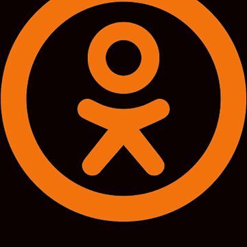 "Orange Person logo " Sticker for Sale by GARRYWLIAM | Redbubble