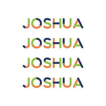 "JOSHUA name colorful set pack style 1" Kids T-Shirt for Sale by ...