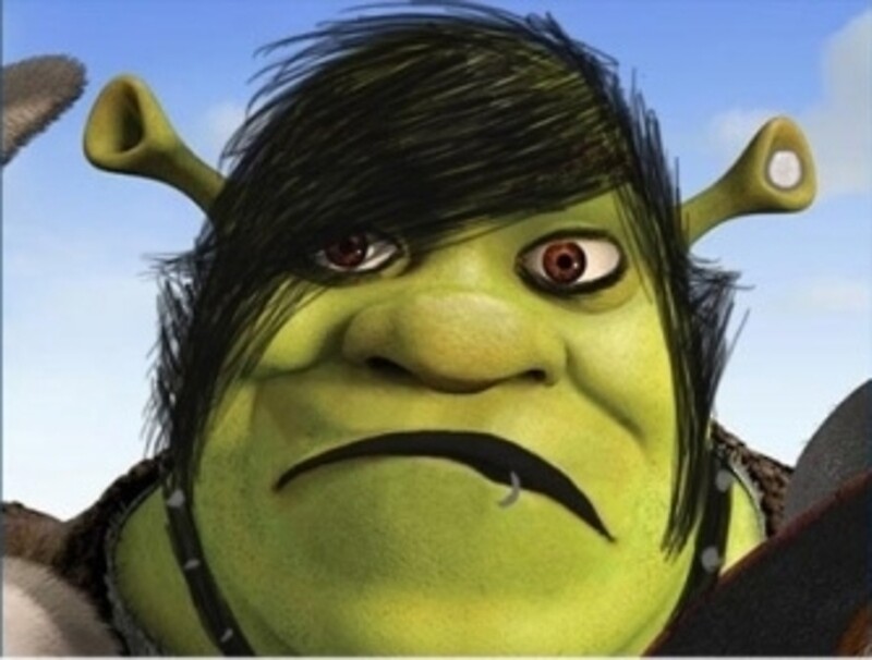 "emo shrek" by Alexis m | Redbubble