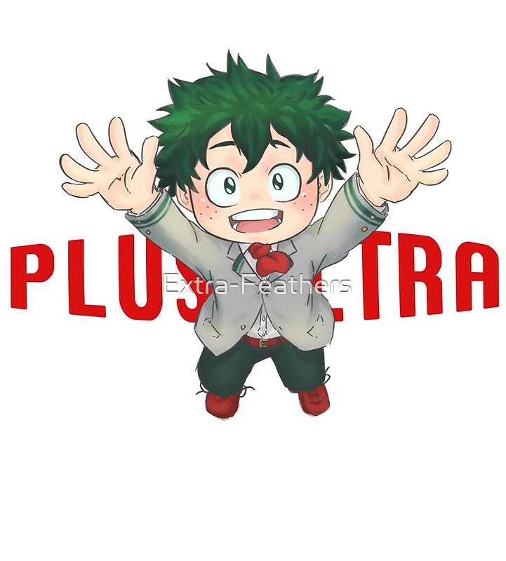 "Deku Midoriya Izuku Chibi "Plus Ultra!" BNHA" by Extra-Feathers ...