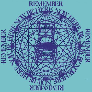 "Remember Be Here Now" Sticker for Sale by Cloth Ease | Redbubble