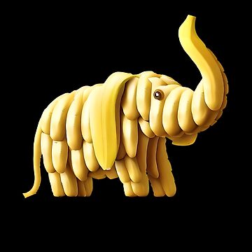 "banana elephant" Stickerundefined by phys | Redbubble