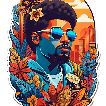 "Aesthetic Black male Custom Sticker for laptop Vinyl Sticker decal for ...