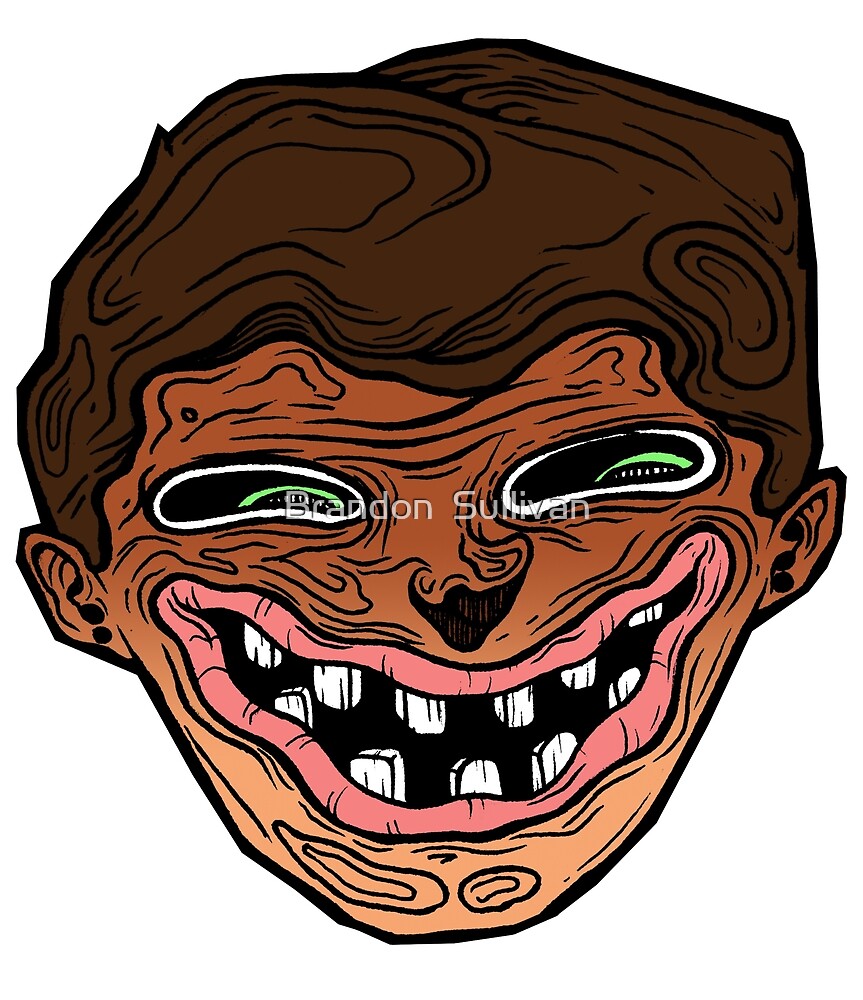 "Skin colour wobbly smile" by Brandon Sullivan | Redbubble